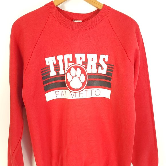 Fruit of the Loom | Shirts | Vtg Fruit Of The Loom Palmetto Tigers Sweatshirt Xl Red Usa 9s ...